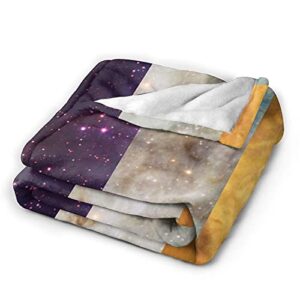 heigudan Nonbinary Galaxy Pride Flag Blanket Soft Throw for All Seasons Couch Bed Sofa Luxurious Warm and Cozy 60 x 80 Inch