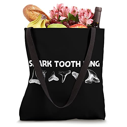 Funny Shark Teeth Design For Men Dad Animal Fossil Hunters Tote Bag