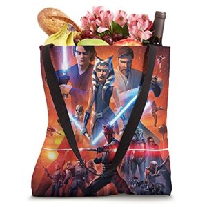 Star Wars The Clone Wars The Final Season Poster Tote Bag