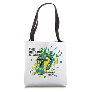 official rolling stones a bigger bang copacabana white tote bag