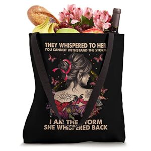 Hippie I Am The Storm Tote Bag