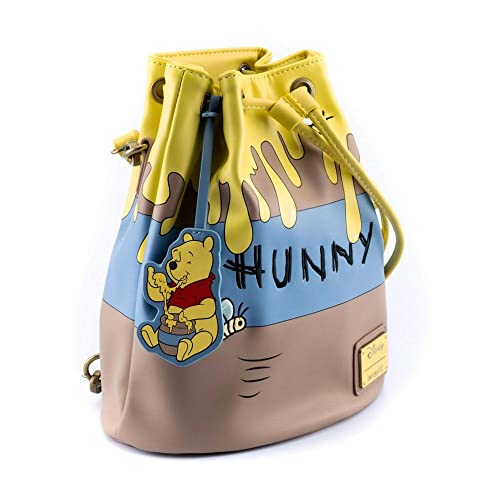 Loungefly Disney Winnie the Poof 95th Anniversay Honey Pot Womens Convertible Shoulder Bag Purse