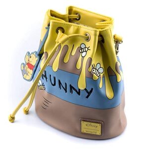 Loungefly Disney Winnie the Poof 95th Anniversay Honey Pot Womens Convertible Shoulder Bag Purse