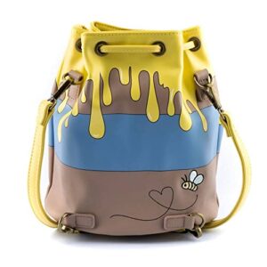 Loungefly Disney Winnie the Poof 95th Anniversay Honey Pot Womens Convertible Shoulder Bag Purse