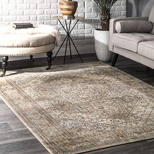 nuLOOM Carol Medallion Area Rug, 3' x 5', Beige