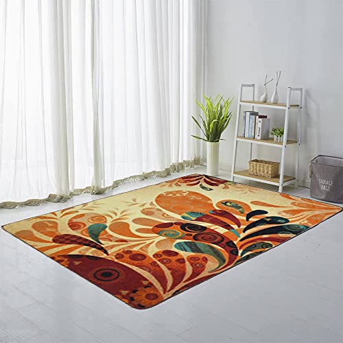 Magstonee Boho Retro Style Living Room Carpets, Indoor Large Area Rugs (39"x59"Melody)