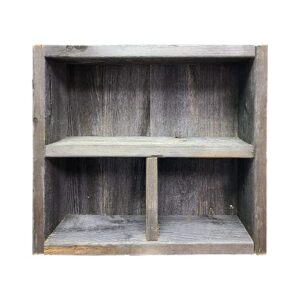 Reclaimed Wood Shelf Square - Rustic Weathered Wood - Made in The USA