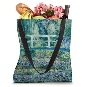 Monet's Water Lilies and Japanese Bridge Modern Art Painting Tote Bag