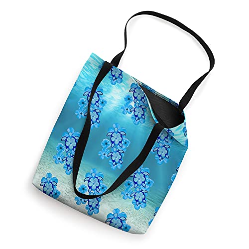 Hawaiian Hawaii Honu Sea Turtles Tropical Flowers Tote Bag