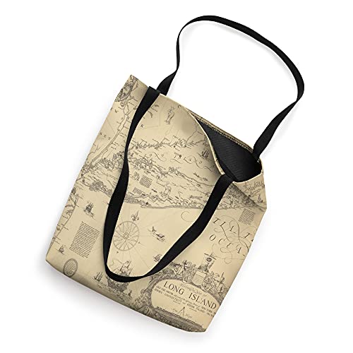 Long Island NY Map Tote Bag