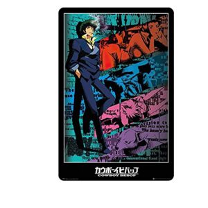 cowboy bebop poster metal wall art japan manga anime poster metal decoration tin sign – 12 x 8 inch (30x20cm)