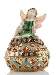 sevenbees angel figurines collectibles angel gifts for women girls jewelry box trinket boxes hinged ring holder