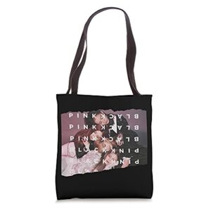 official blackpink repeat logo tote bag