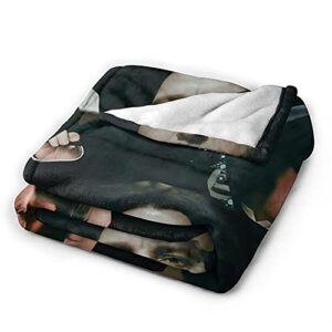 Alan Rickman Soft and Comfortable Wool Fleece Throw Blankets Yoga Blanket Beach Blanket Suitable for Home and Tourist Camping