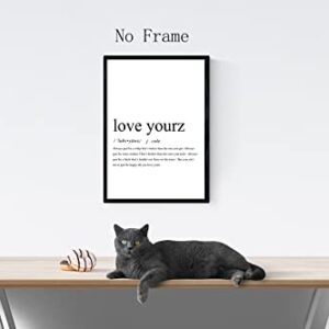 Music Poster Love Yourz Wall Art Hip Hop Poster Rap Quotes Room Aesthetic Canvas Poster Art Wall Painting Canvas Posters Modern Decor Rap Quotes Definition Wall Art 40x60cm（16x24inch）No frame