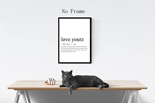 Music Poster Love Yourz Wall Art Hip Hop Poster Rap Quotes Room Aesthetic Canvas Poster Art Wall Painting Canvas Posters Modern Decor Rap Quotes Definition Wall Art 40x60cm（16x24inch）No frame