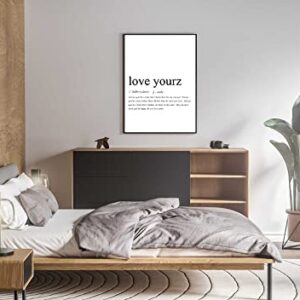 Music Poster Love Yourz Wall Art Hip Hop Poster Rap Quotes Room Aesthetic Canvas Poster Art Wall Painting Canvas Posters Modern Decor Rap Quotes Definition Wall Art 40x60cm（16x24inch）No frame