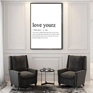 Music Poster Love Yourz Wall Art Hip Hop Poster Rap Quotes Room Aesthetic Canvas Poster Art Wall Painting Canvas Posters Modern Decor Rap Quotes Definition Wall Art 40x60cm（16x24inch）No frame