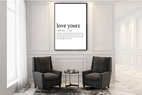 Music Poster Love Yourz Wall Art Hip Hop Poster Rap Quotes Room Aesthetic Canvas Poster Art Wall Painting Canvas Posters Modern Decor Rap Quotes Definition Wall Art 40x60cm（16x24inch）No frame