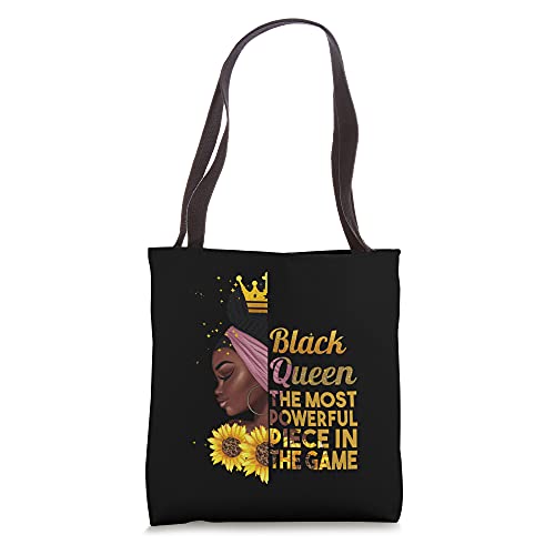 Melanin Black Queen African American History Month Woman Tote Bag