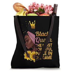 Melanin Black Queen African American History Month Woman Tote Bag