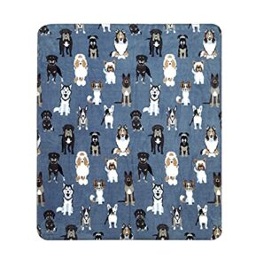 mainstays super soft plush throw blanket, 50″ x 60″, dogs