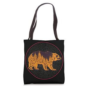 deer forest tote bag