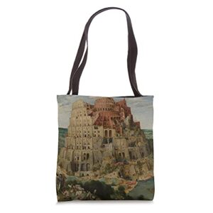 pieter bruegel the elder’s the tower of babel tote bag