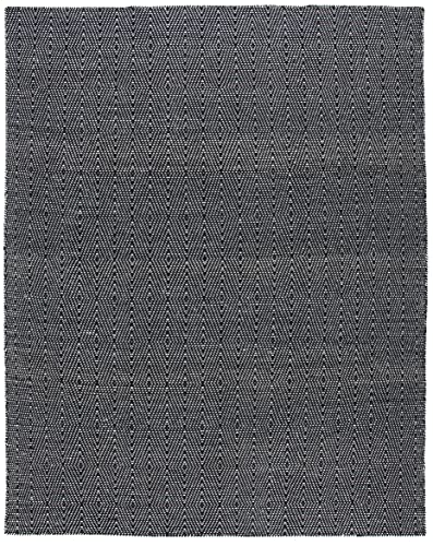 Safavieh Kilim Collection 8' x 10' Black/Ivory KLM380Z Flatweave Premium Wool Living Room Dining Bedroom Area Rug