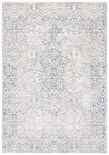 Safavieh Limitee Collection 4' x 6' Beige/Beige LIM771B Distressed Premium Viscose Living Room Dining Bedroom Accent Rug