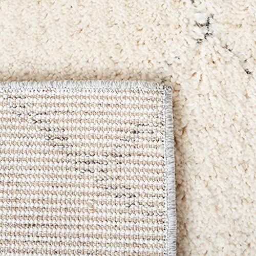 MARTHA STEWART Collection by SAFAVIEHLucia Shag Collection 8' x 10' Light Grey/White MSR0727F Non-Shedding Living Room Dining Bedroom Area Rug