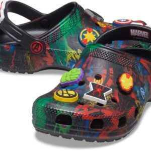 Crocs Kids' Superhero Clog , Marvel/Black, 3 Little Kid