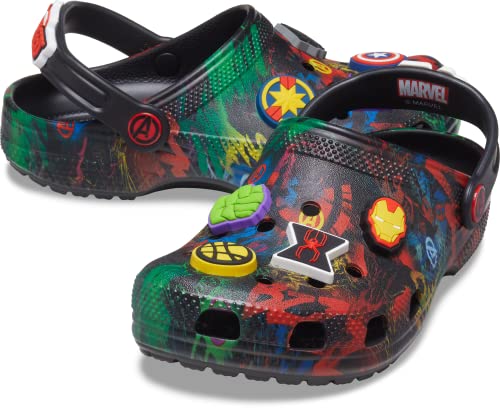 Crocs Kids' Superhero Clog , Marvel/Black, 3 Little Kid