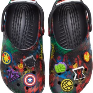 Crocs Kids' Superhero Clog , Marvel/Black, 3 Little Kid