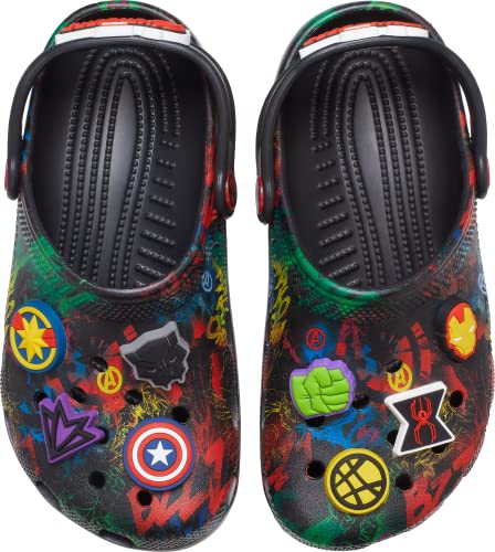 Crocs Kids' Superhero Clog , Marvel/Black, 3 Little Kid