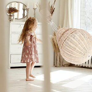 VALICLUD Rattan Hot Air Balloon Natural Photo Props Wicker Handwoven Wall Basket Decor for Childrens Rooms Preschool Education Photography Living Room Or Bedroom Unique Wall Art