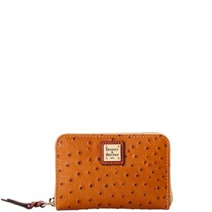 dooney & bourke ostrich medium zip around wallet