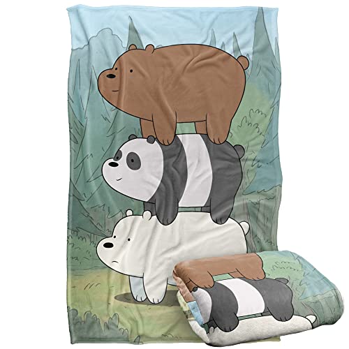 We Bare Bears Bear Stack Silky Touch Super Soft Throw Blanket 36" x 58"