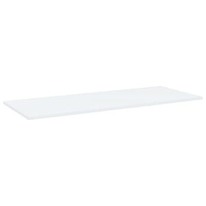 KTHLBRH (Fast Delivery) Can be Used with Floating Shelf Shelf Bracket, Floating Shelves Shelf Brackets, Industrial Pipe Shelf DIY Bookshelf Bookshelf Boards 4 pcs White 39.4"x15.7"x0.6" Chipboard