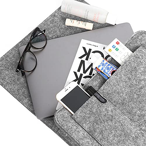 ANXVERS Felt Bedside Organizer Caddy, Bed Hanging Organizer, 5 Pockets Bed Hanging Bag for Home College Dorm Sofa Desk Bunk Bed, Can be Placed Glasses,Books,Mobile Phones,Keys -Dark Grey AN-CTSNDai