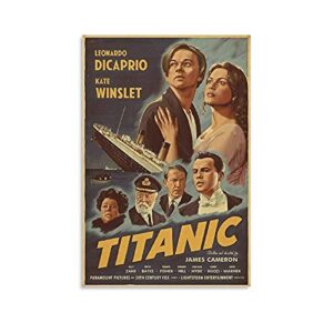 titanic movie tin logo vintage poster cinema cafe home bar garage club wall decoration 8×12 inches