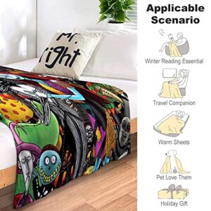 Throw Blanket Flannel Fleece Bedding Blankets All Season Ultra Soft for Bed Couch Chair Fit Kids and Adults 50"X40"