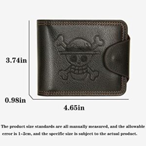 Bi-fold Leather Wallet, Wallets Cartoon Short Purse, Male Women Wallet Credit Card Holder