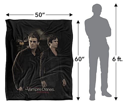 Vampire Diaries Brothers Officially Licensed Silky Touch Super Soft Throw Blanket 50" x 60"