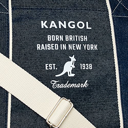 KANGOL(カンゴール) Thick Cotton Canvas 2-Way Shoulder Mother's Bag Boat Large, Navy/Denim