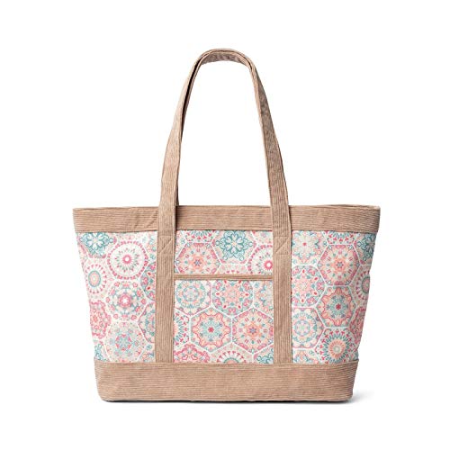 Donna Sharp Megan Tote Handbag in Willow - Great for Travel with Quick Access Pockets