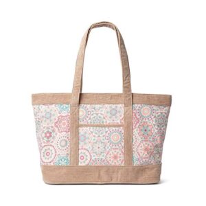 Donna Sharp Megan Tote Handbag in Willow - Great for Travel with Quick Access Pockets