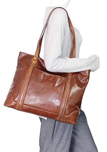 Tiara Leather Tote (Burgundy)