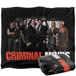 criminal minds the brain trust officially licensed silky touch super soft throw blanket 50″ x 60″