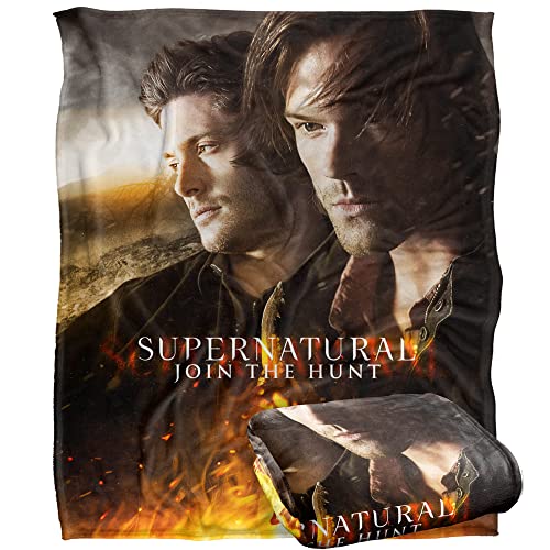 Supernatural Up Close and Personal Officially Licensed Silky Touch Super Soft Throw Blanket 50" x 60"